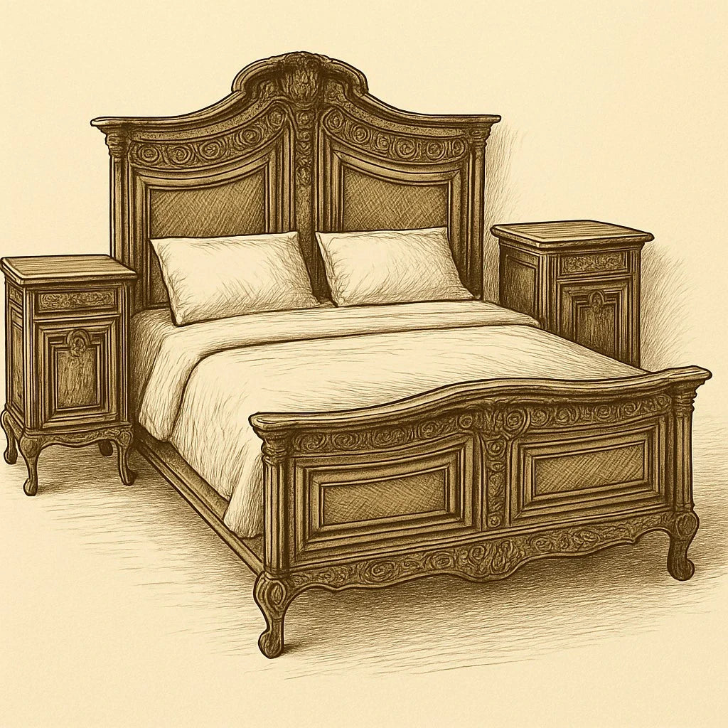 Beds & Frames - Wooden Bed Frame UK – Rustic & Affordable | Vintage World